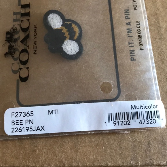 Coach | Jewelry | Nwt Authentic Coach Queen Bee Pin | Poshmark